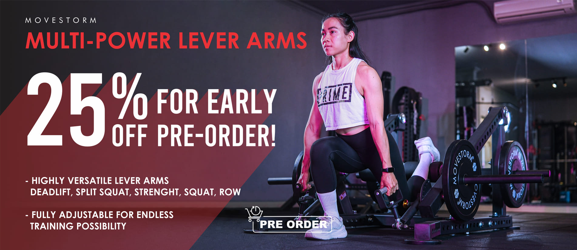 MOVESTORM Multi-Power Lever Arms - Fitplayground Equipment